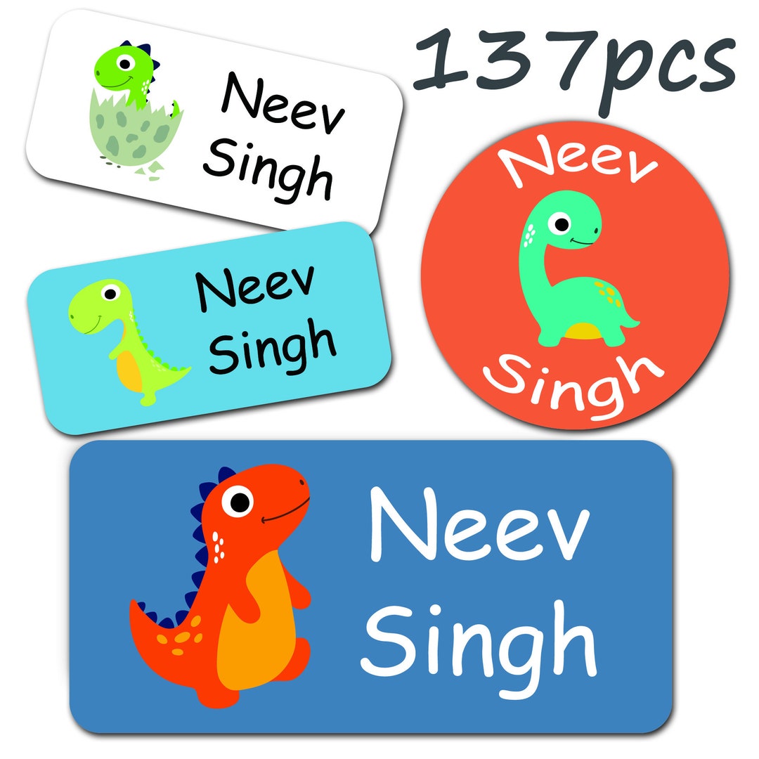 Personalized Name Label for Kid Custom Stickers Washable for Clothes ...