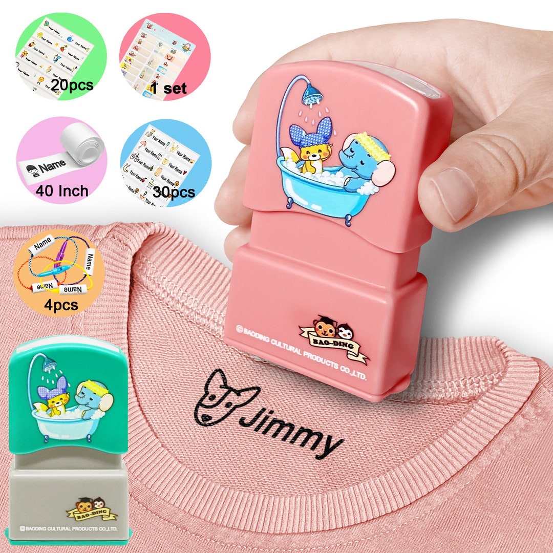 Artifacticzoe the Name Stamp for Kids Clothes Clothing Personalized ...