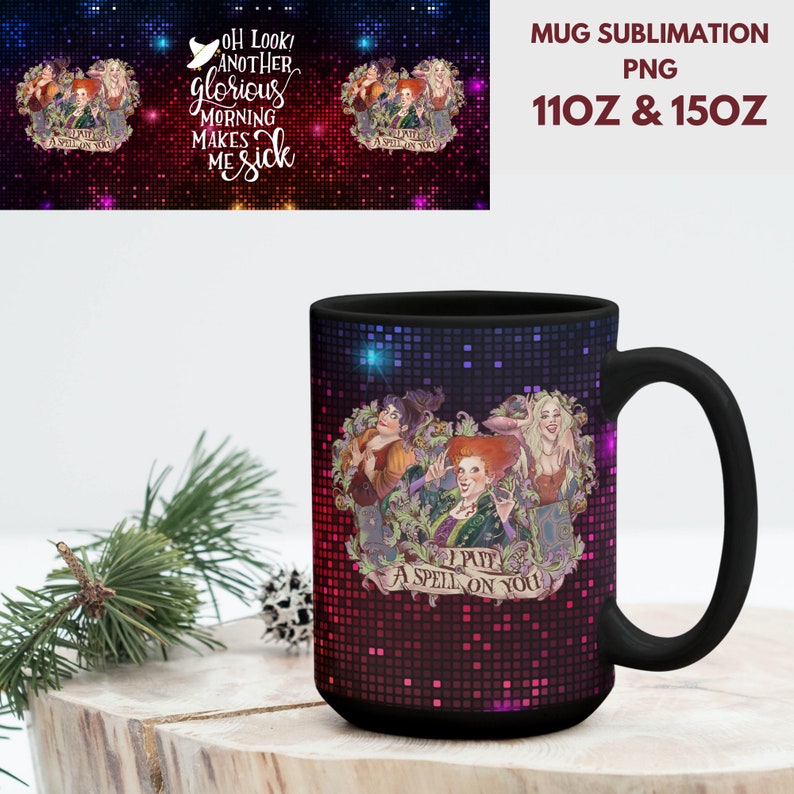 Hocus Pocus Mug Sublimation Design Template mug Sublimation - Etsy