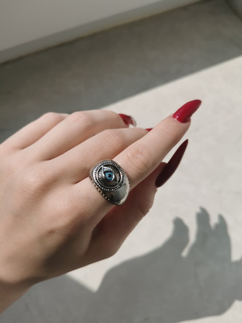 Illuminati Eyeball Ring Goth Evil Eye Ring All Seeing Eye - Etsy