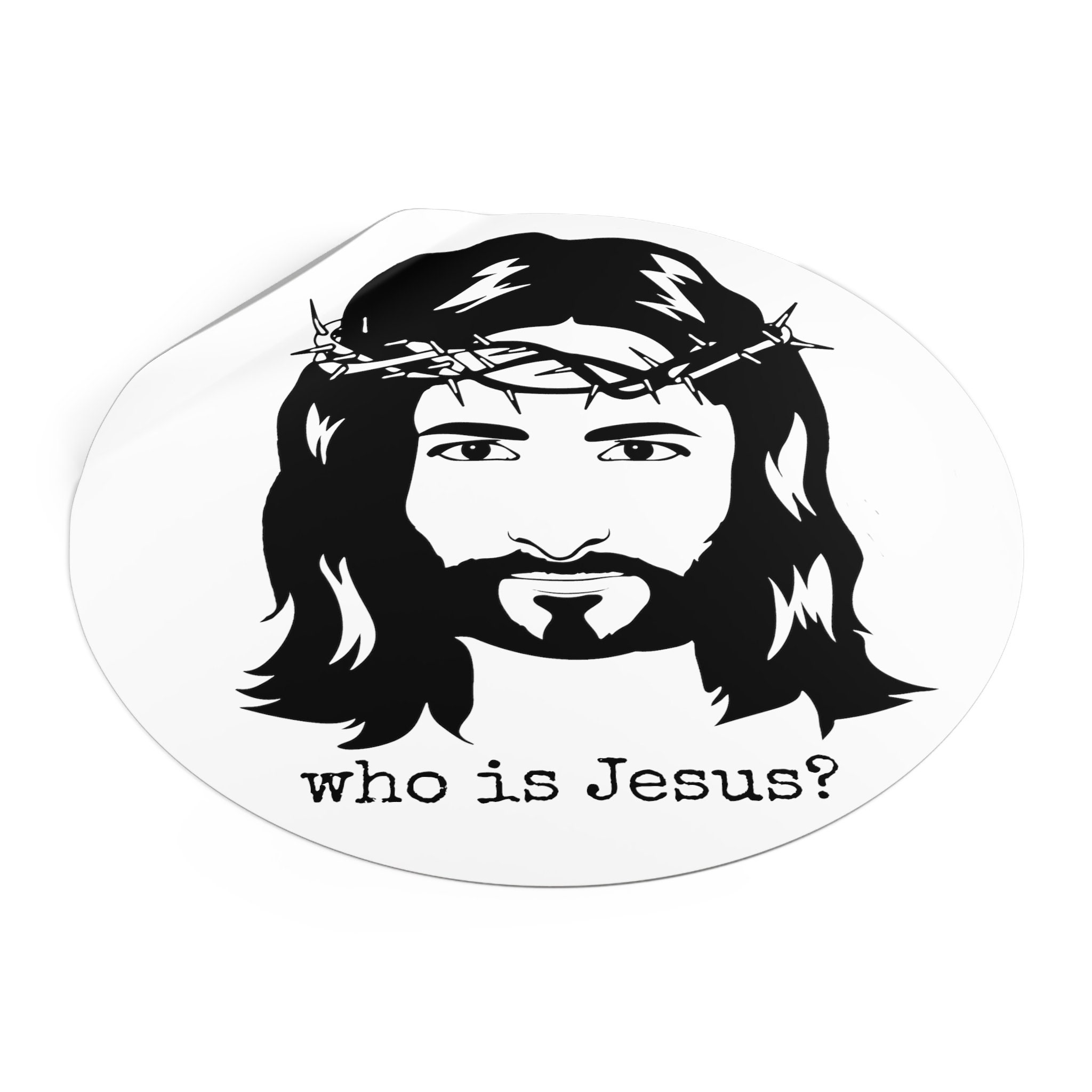 Who is Jesus Car Decal Jesus Sticker Christian Decal of Jesus Car ...