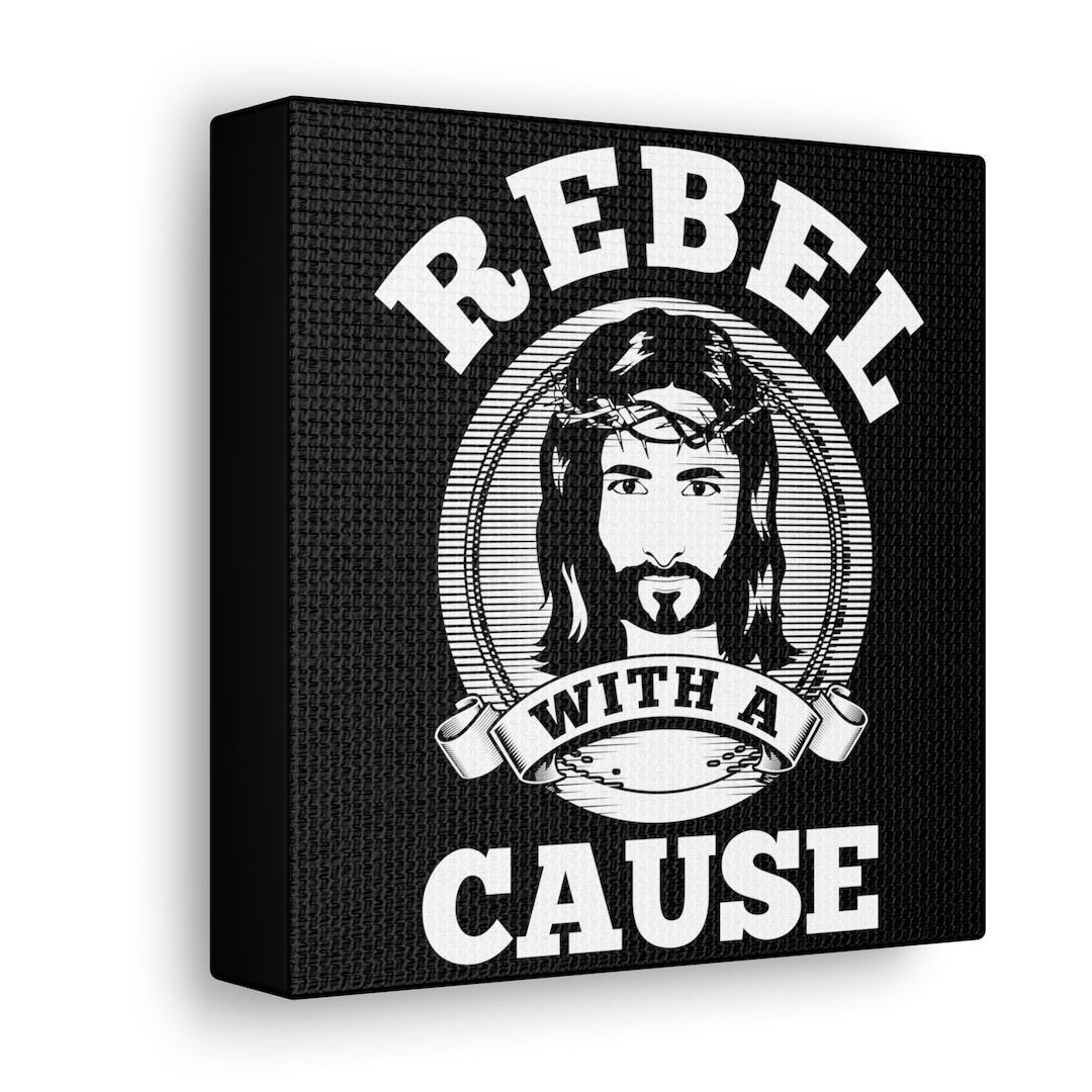 Rebel Jesus Canvas Christian Gifts Jesus Wall Hanging for Christian ...