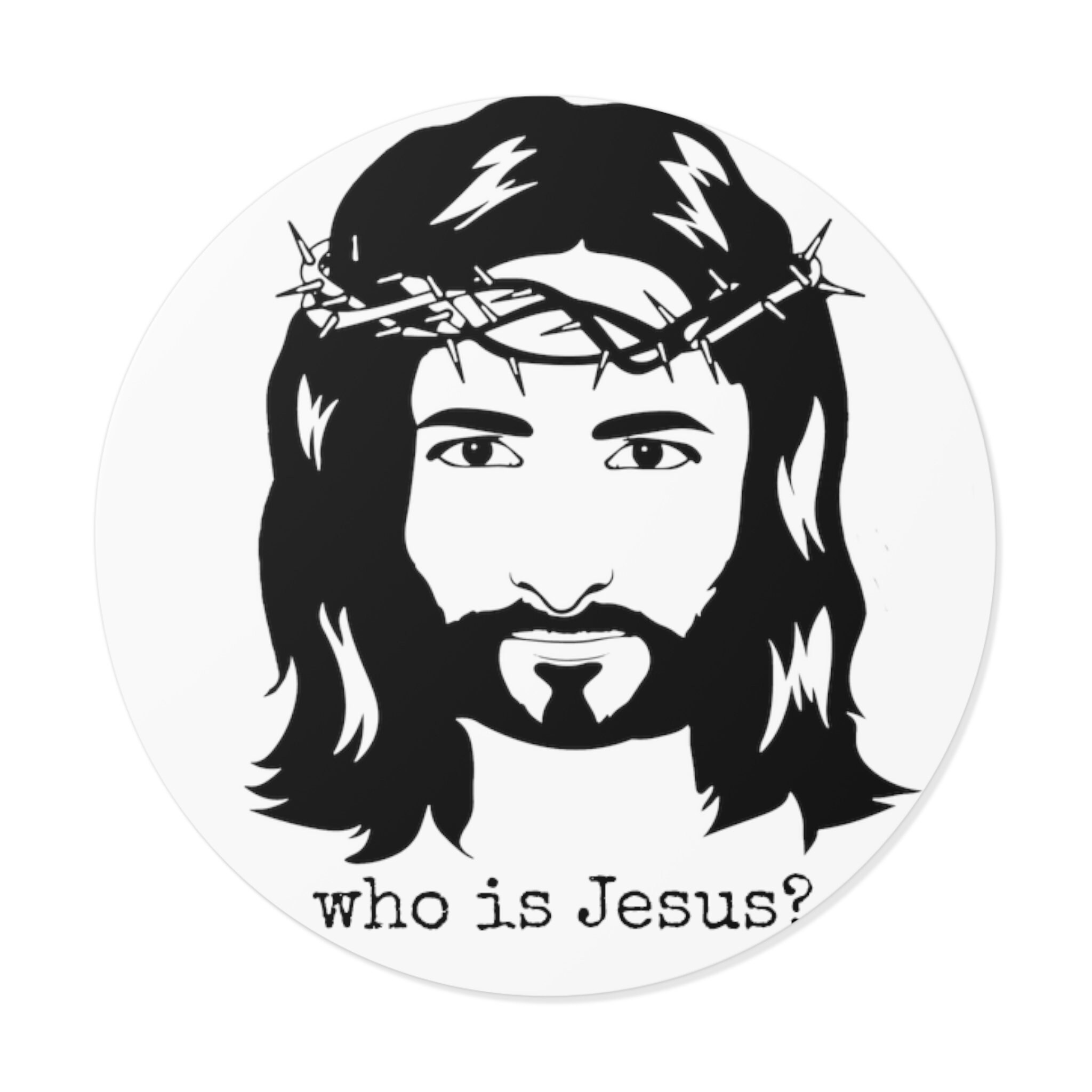 Who is Jesus Car Decal Jesus Sticker Christian Decal of Jesus Car ...