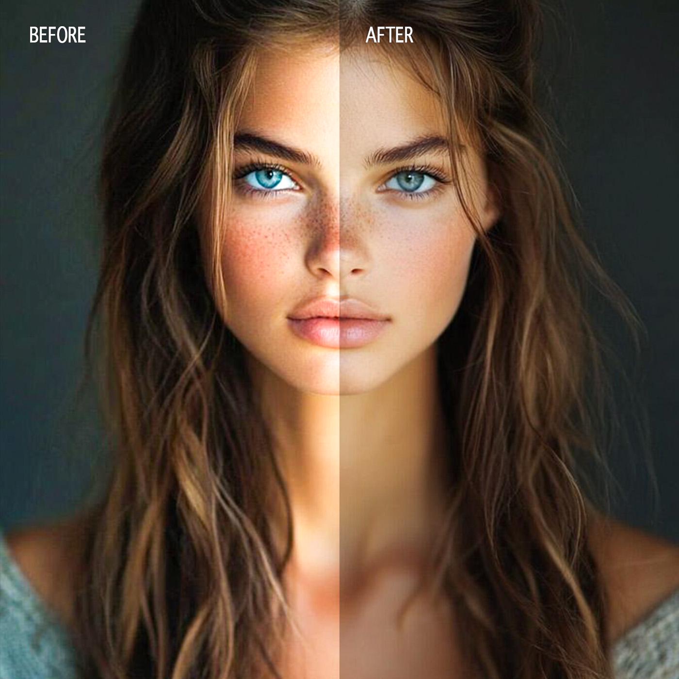 36 PORTRAIT Desktop Mobile Lightroom Presets | Perfect Skin, Glow ...