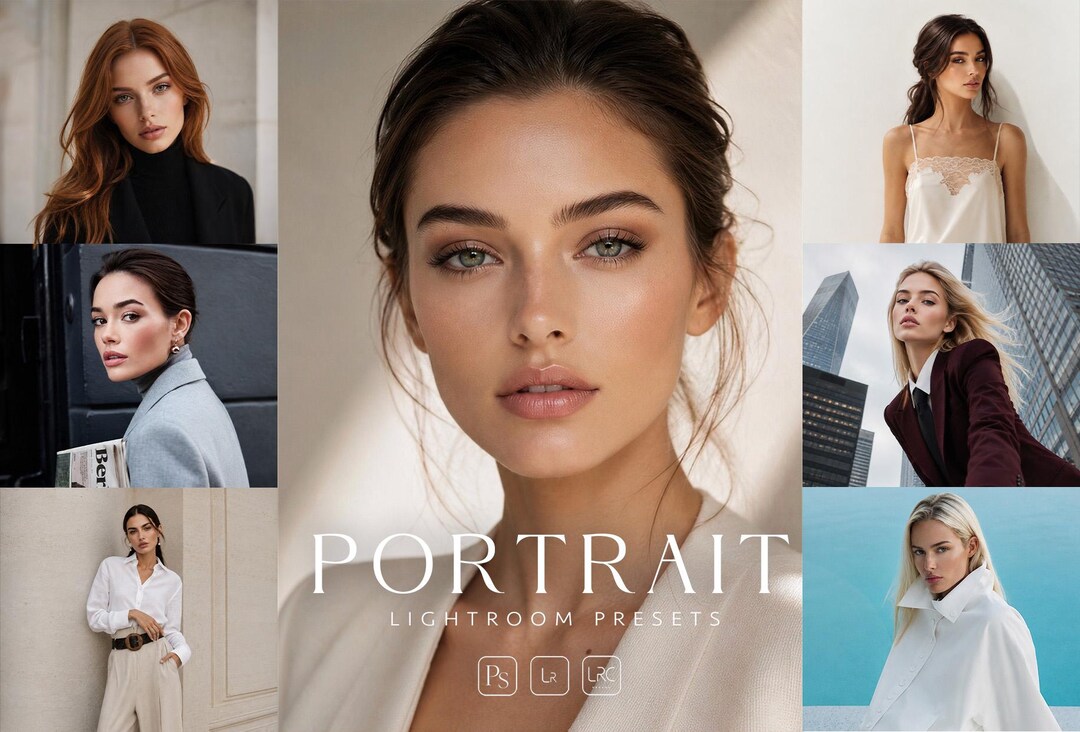 36 PORTRAIT Desktop Mobile Lightroom Presets | Perfect Skin, Glow ...