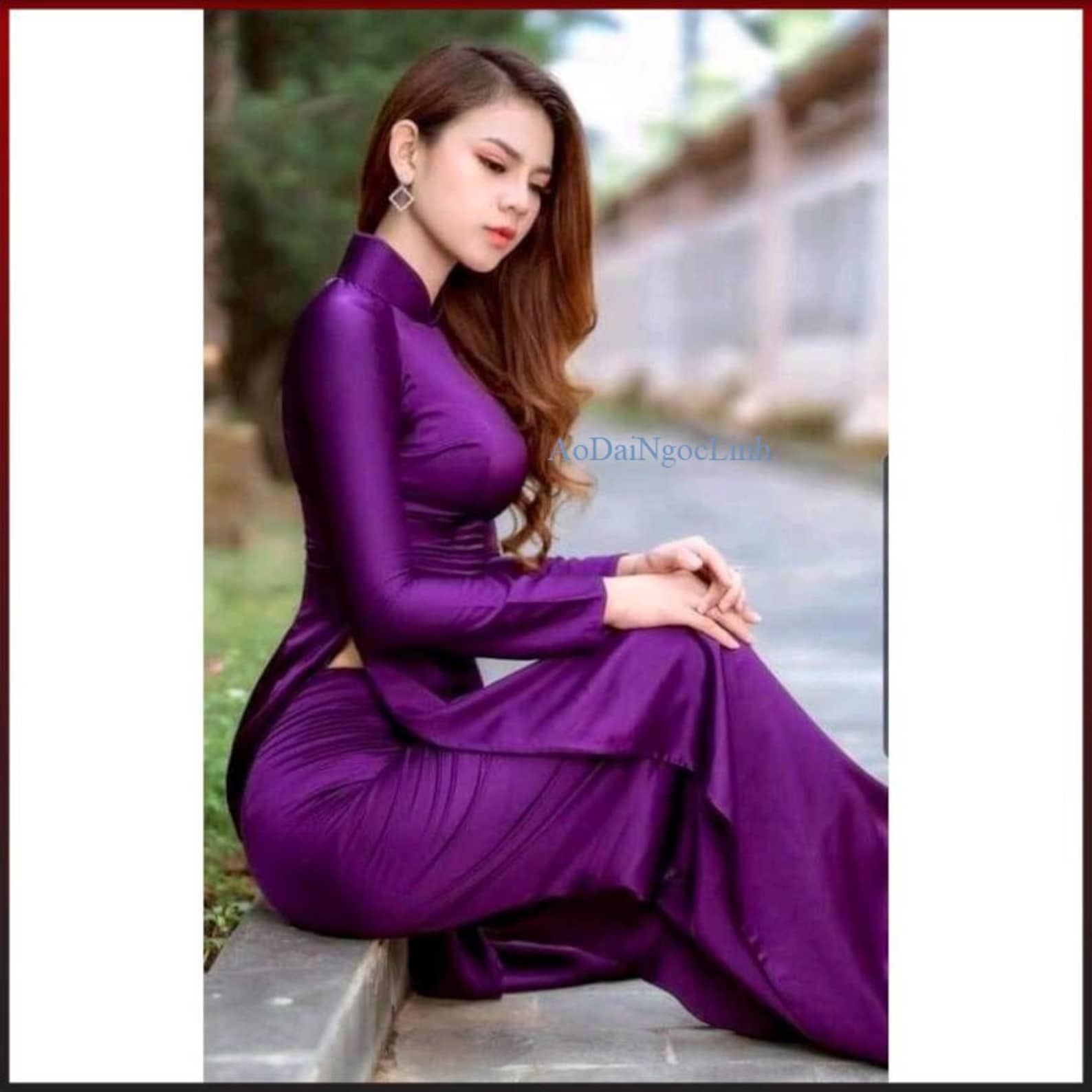 Pre-make Vietnamese Traditional Ao Dai, Traditional Long Dress in ...
