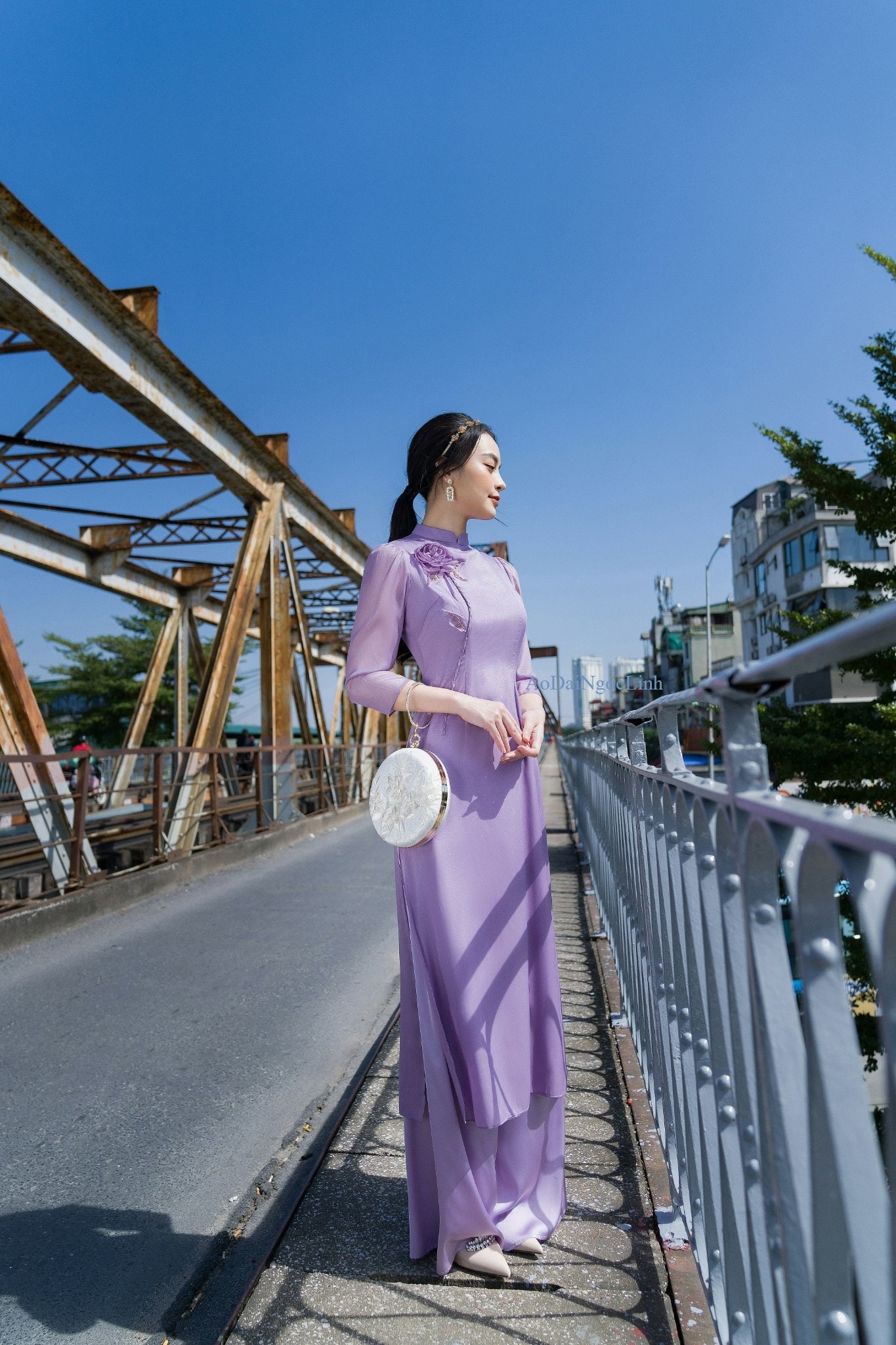 Pre-make Vietnamese Traditional Ao Dai Purple Ao Dai - Etsy