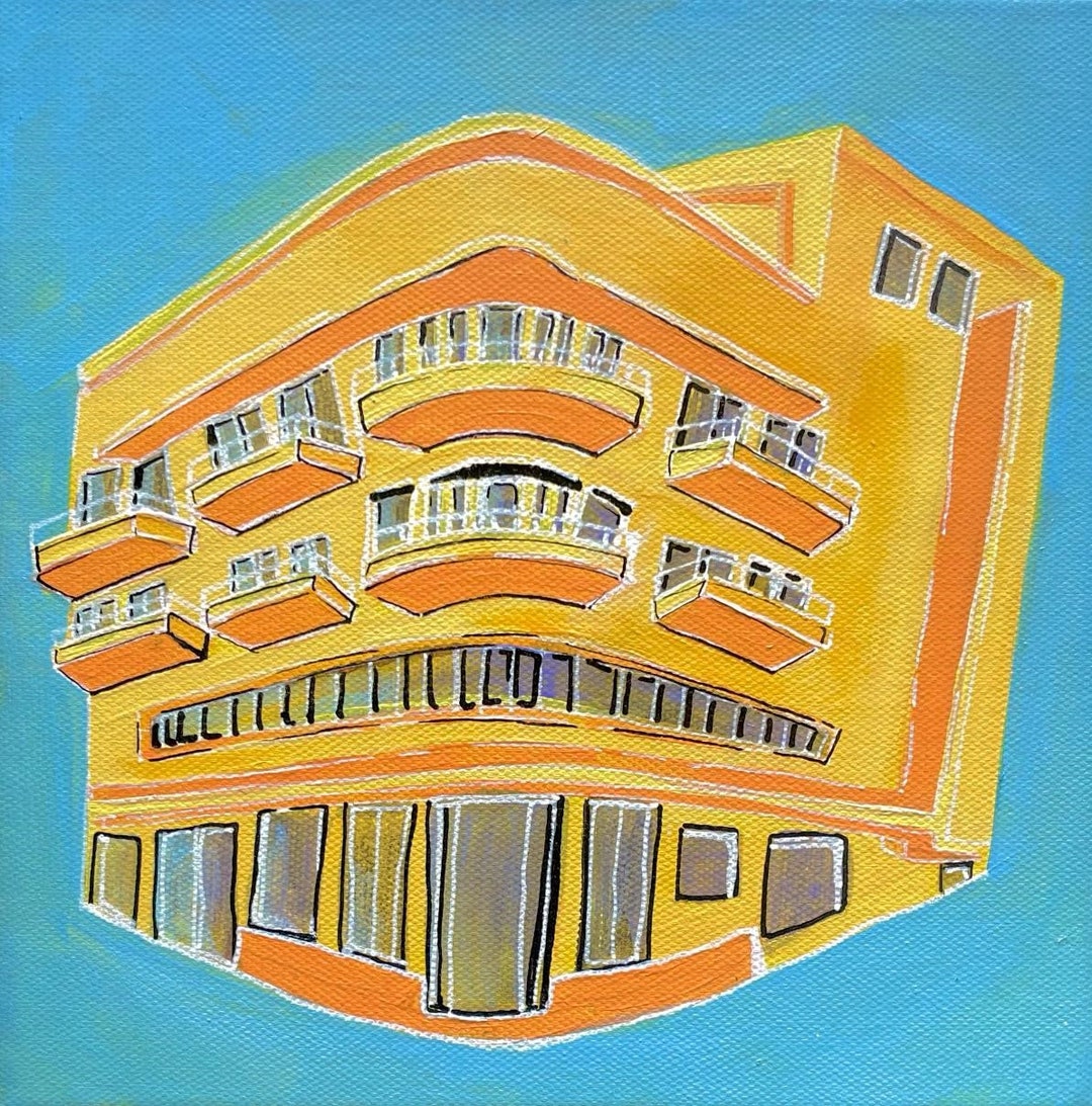 Bauhaus Building Pop Art Print - Etsy