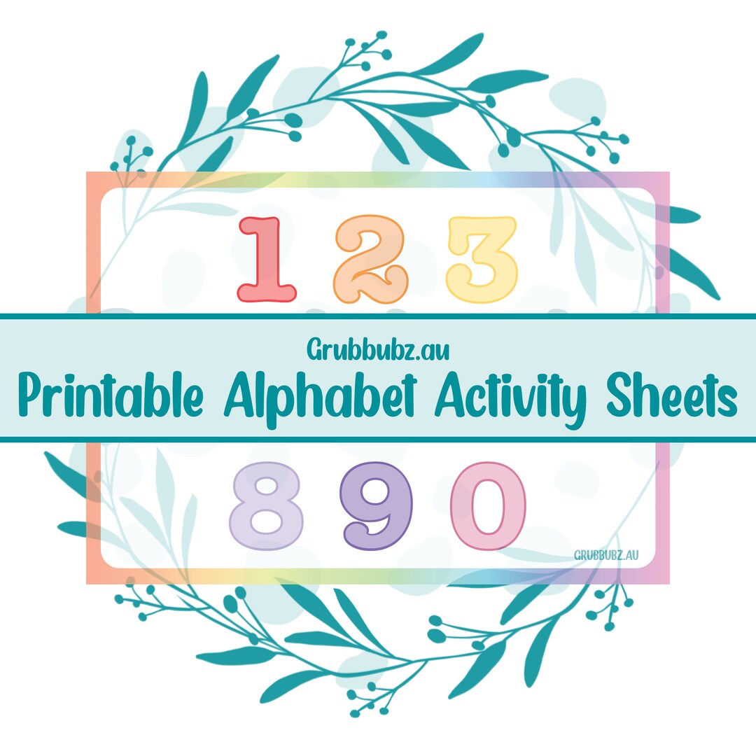 Printable Number Activity Sheets Learning Activity Sheets - Etsy UK