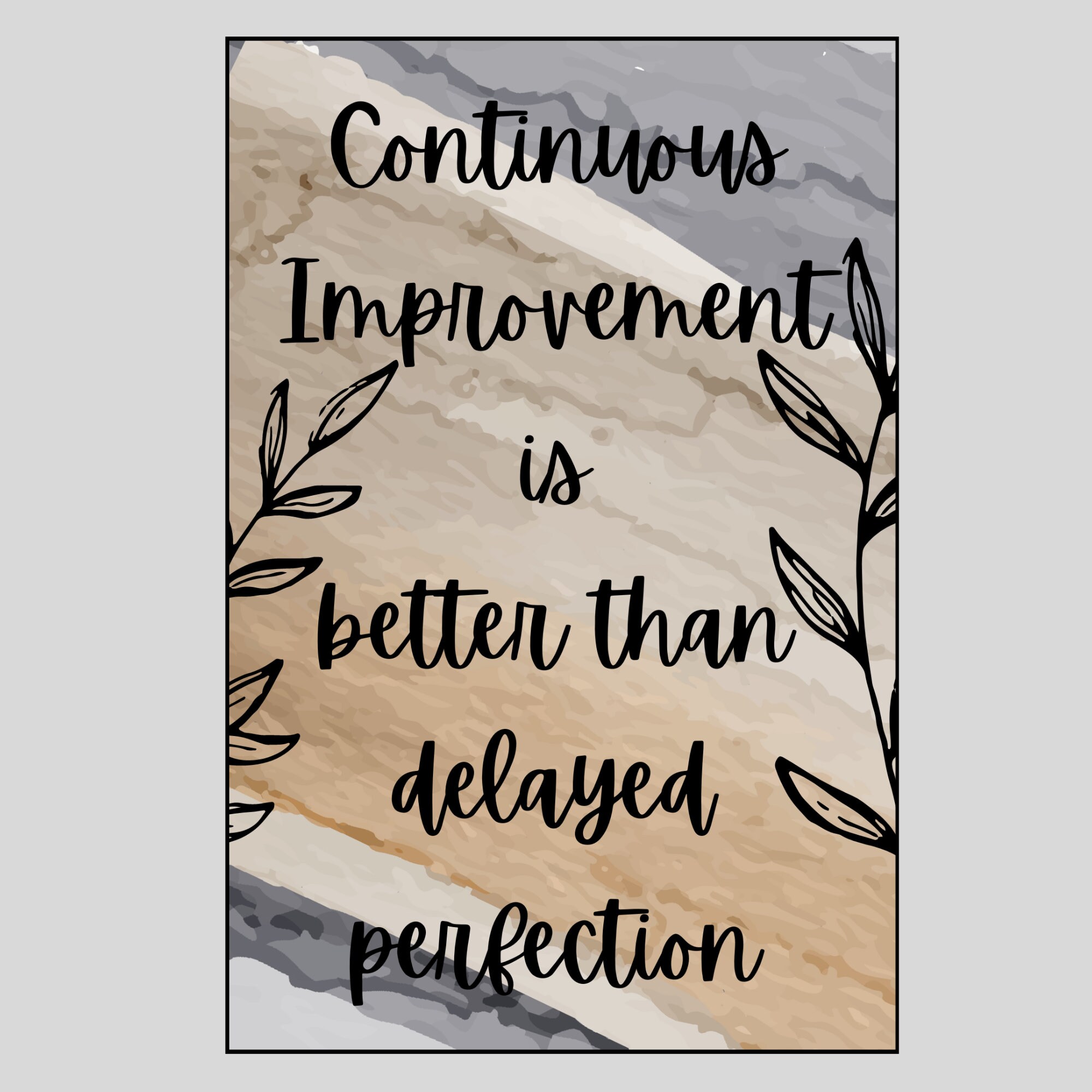 Self Affirmative Motivational Life Quotes Modern Digital Wall Art ...