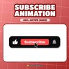 Custom Animated Youtube Subscribe Button Video Overlay in Dark or Light Theme - Etsy