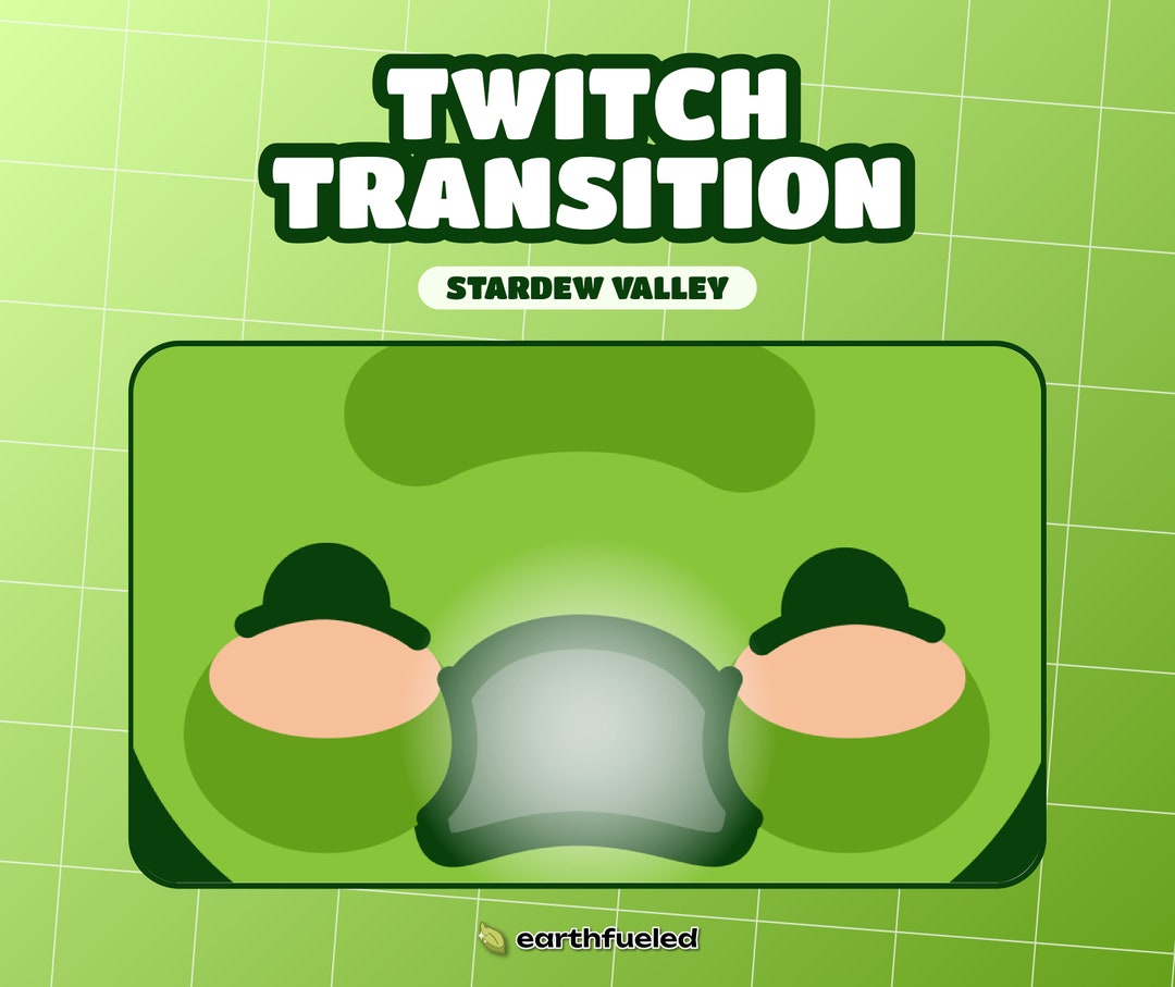 Cute Green Junimo Stardew Valley Twitch Transition | Animated Stream ...