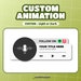 Custom Animated Podcast/audio Button | Video Overlay in Dark or Light ...