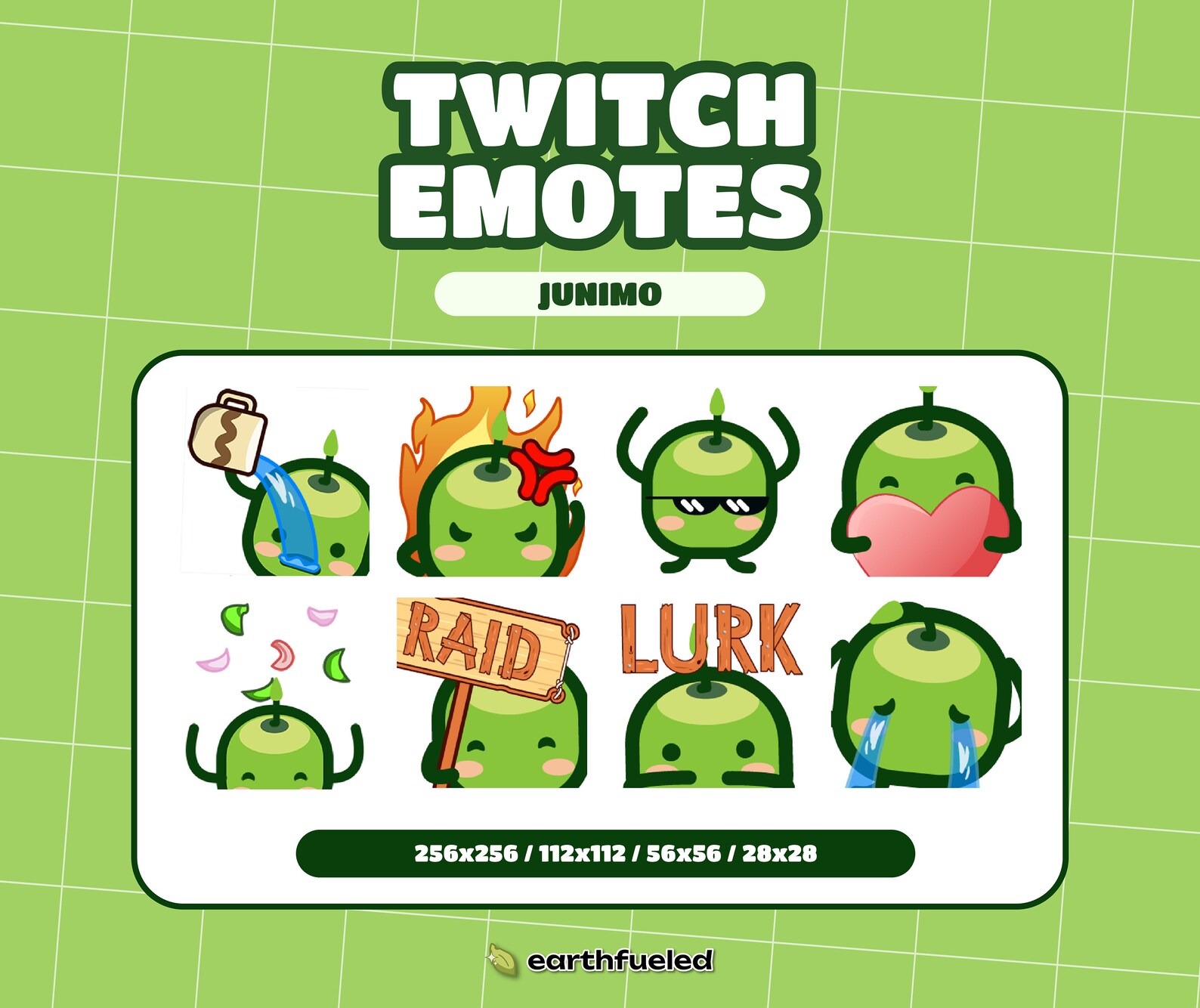 8 Cute Twitch Junimo Emotes for Discord/stream | Bit/sub Badges ...