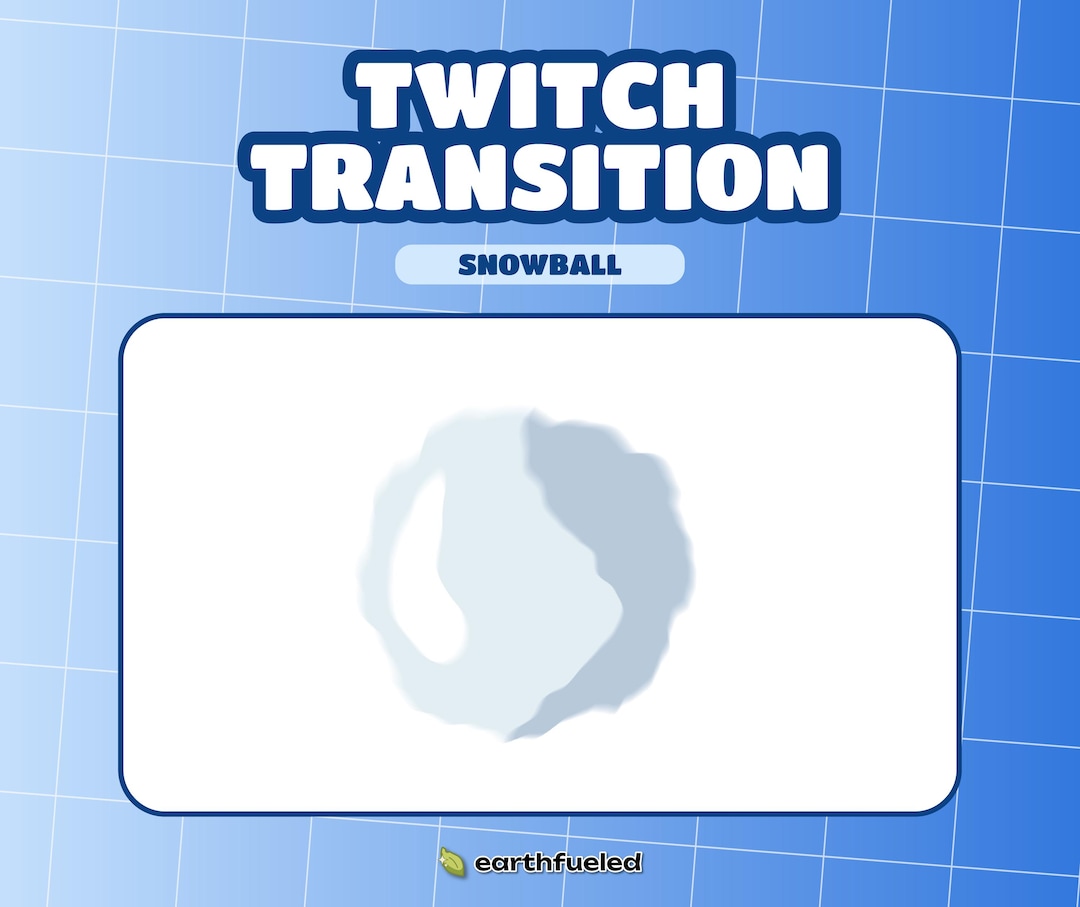 ANIMATED Snowball Stinger Transition | Winter Twitch Transition ...
