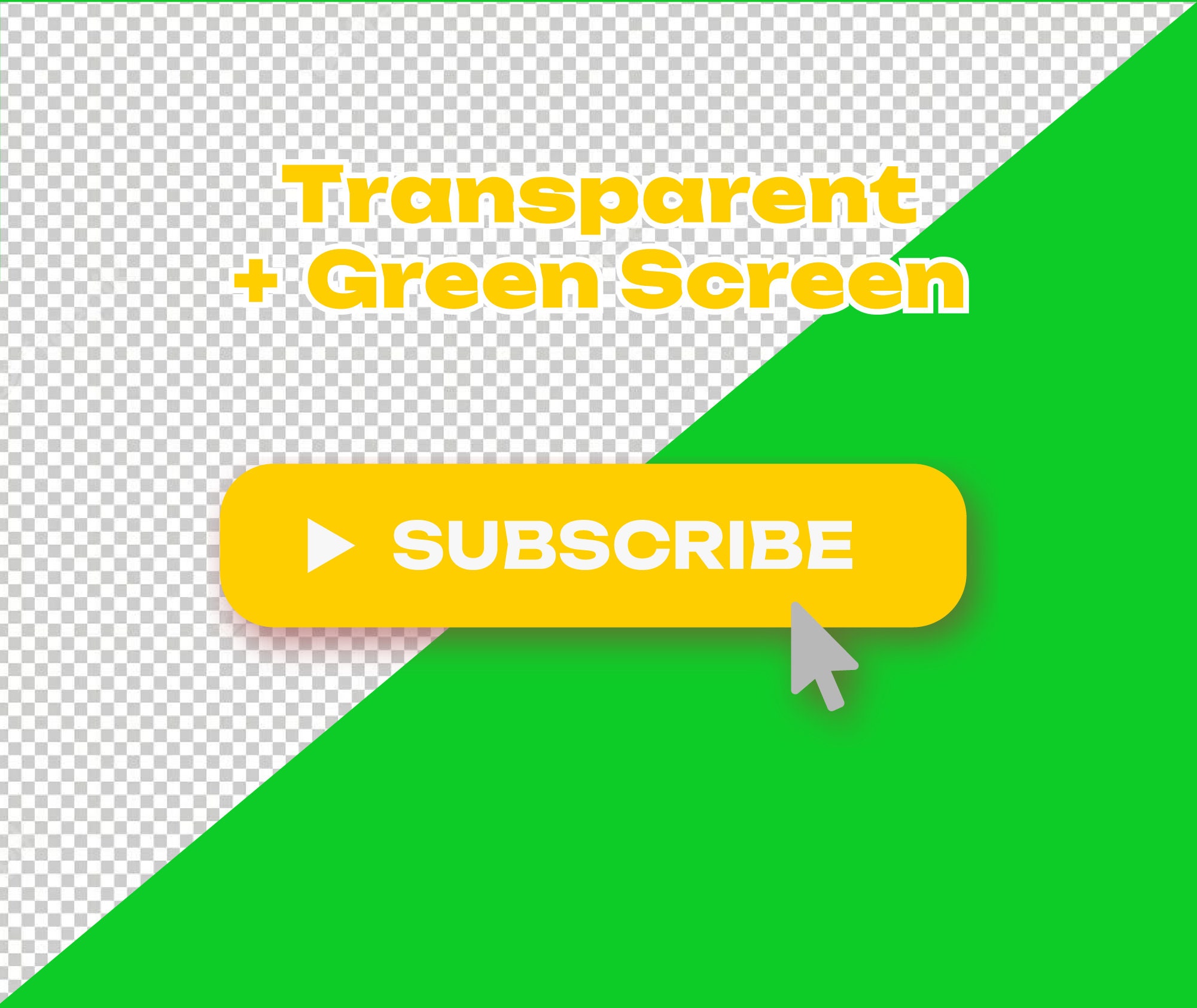 Yellow Youtube Animated Subscribe Button Animation Subscribe - Etsy