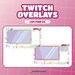 Cute Animated Lofi Pink DS Twitch/kick Stream Overlays and Scenes ...