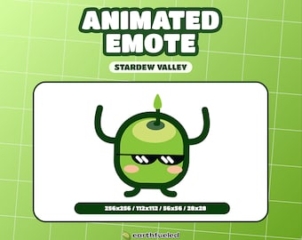 Cute Junimo Animated ANGRY/RAGE EMOTE Green Stardew Valley Emoji for ...