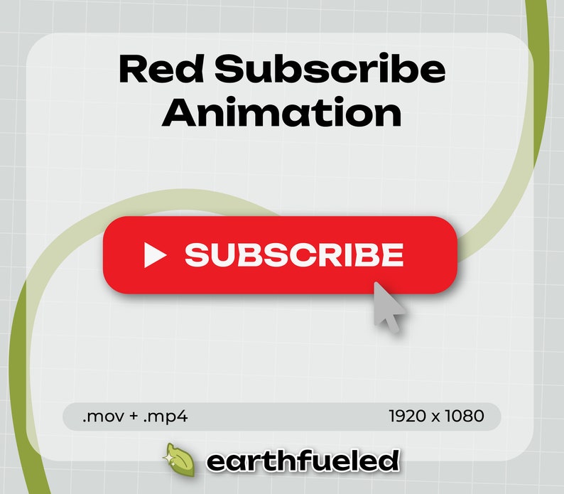 Youtube Animated Subscribe Button Animation Subscribe Reminder Button ...