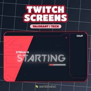 Animated Valorant Twitch/kick Stream Overlays and Scenes Stream ...