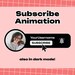 Custom Animated Youtube Subscribe Button Video Overlay in - Etsy