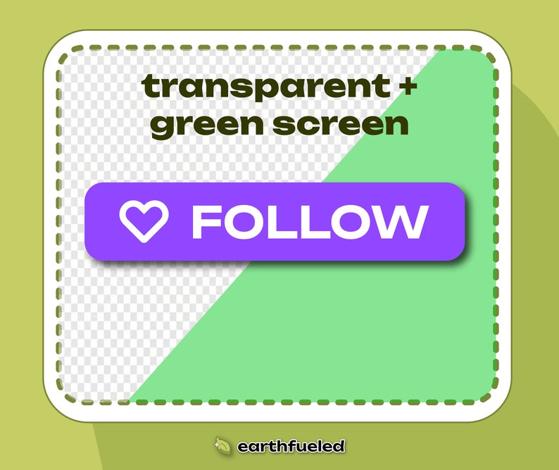 Animated Twitch Follow Overlay for Streamers, Vtubers and Creators - Etsy