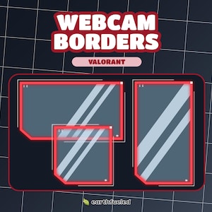 Animated Valorant Webcam Borders for Twitch/kick Stream, Youtube ...
