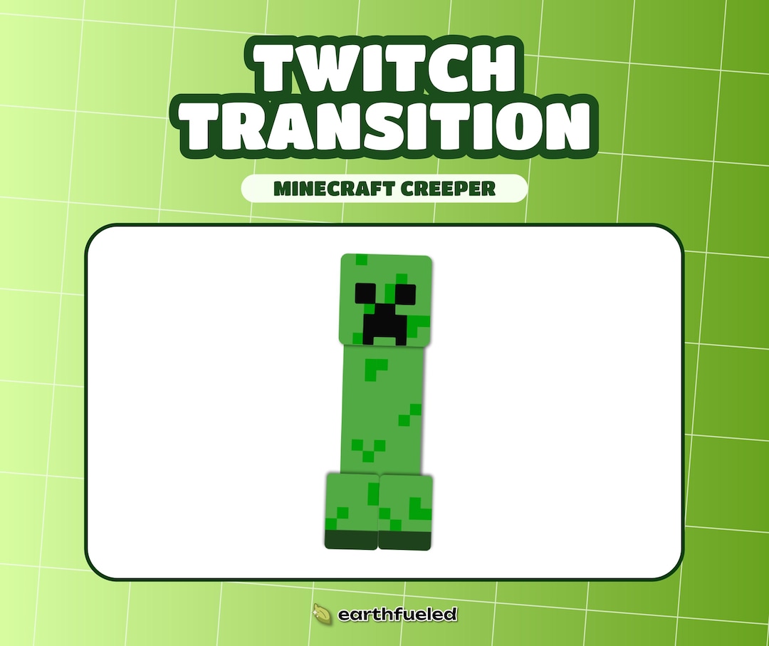 ANIMATED Minecraft Creeper Explosion Stinger Transition | Twitch ...