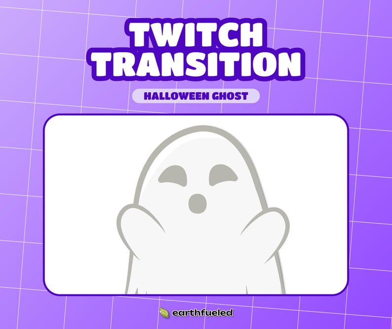 ANIMATED Ghost Stinger Transition | Halloween Twitch Transition, Spooky ...