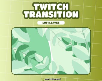 Cute Lofi Pink Leaves Transition Animated Stream Transition, Twitch ...