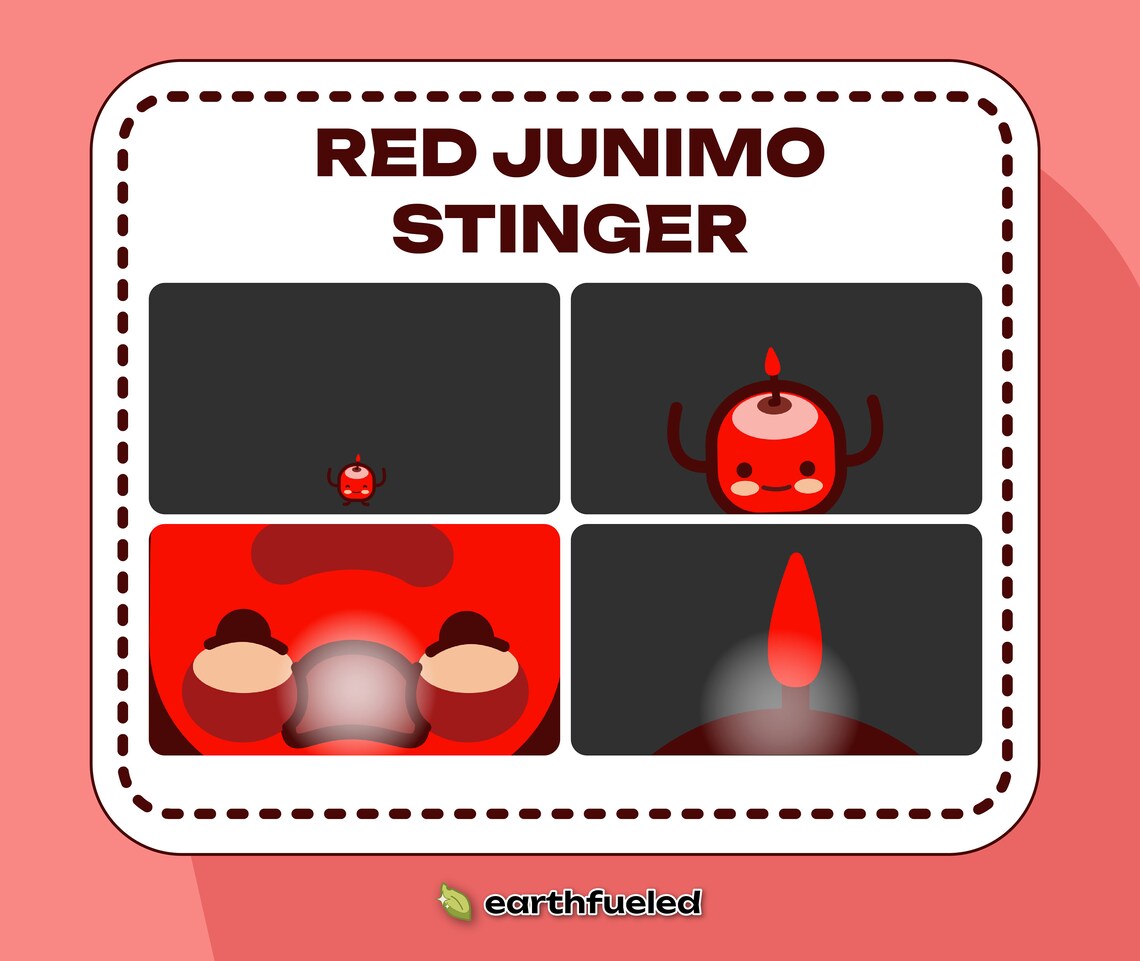 Kawaii Red Junimo Stardew Valley Twitch Transition Animated Stream ...