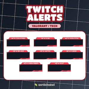 Valorant FULL STREAM PACKAGE (customizable) | Cute Minimal Tech Theme ...