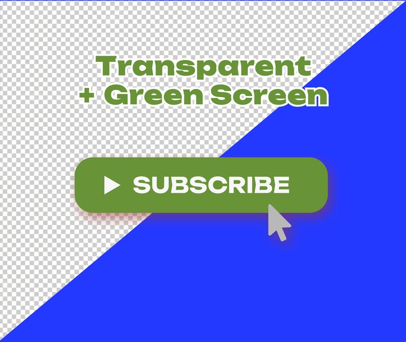 Green Youtube Animated Subscribe Button Animation Subscribe - Etsy