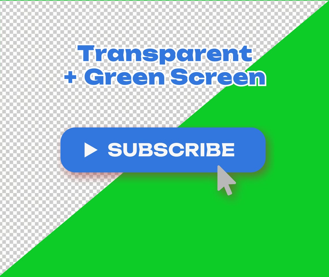 Blue Youtube Animated Subscribe Button Animation Subscribe - Etsy