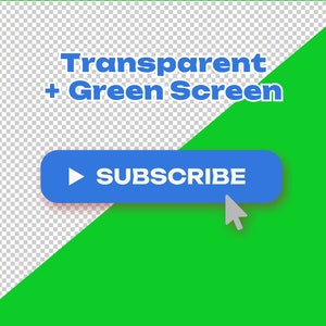 Blue Youtube Animated Subscribe Button Animation Subscribe - Etsy