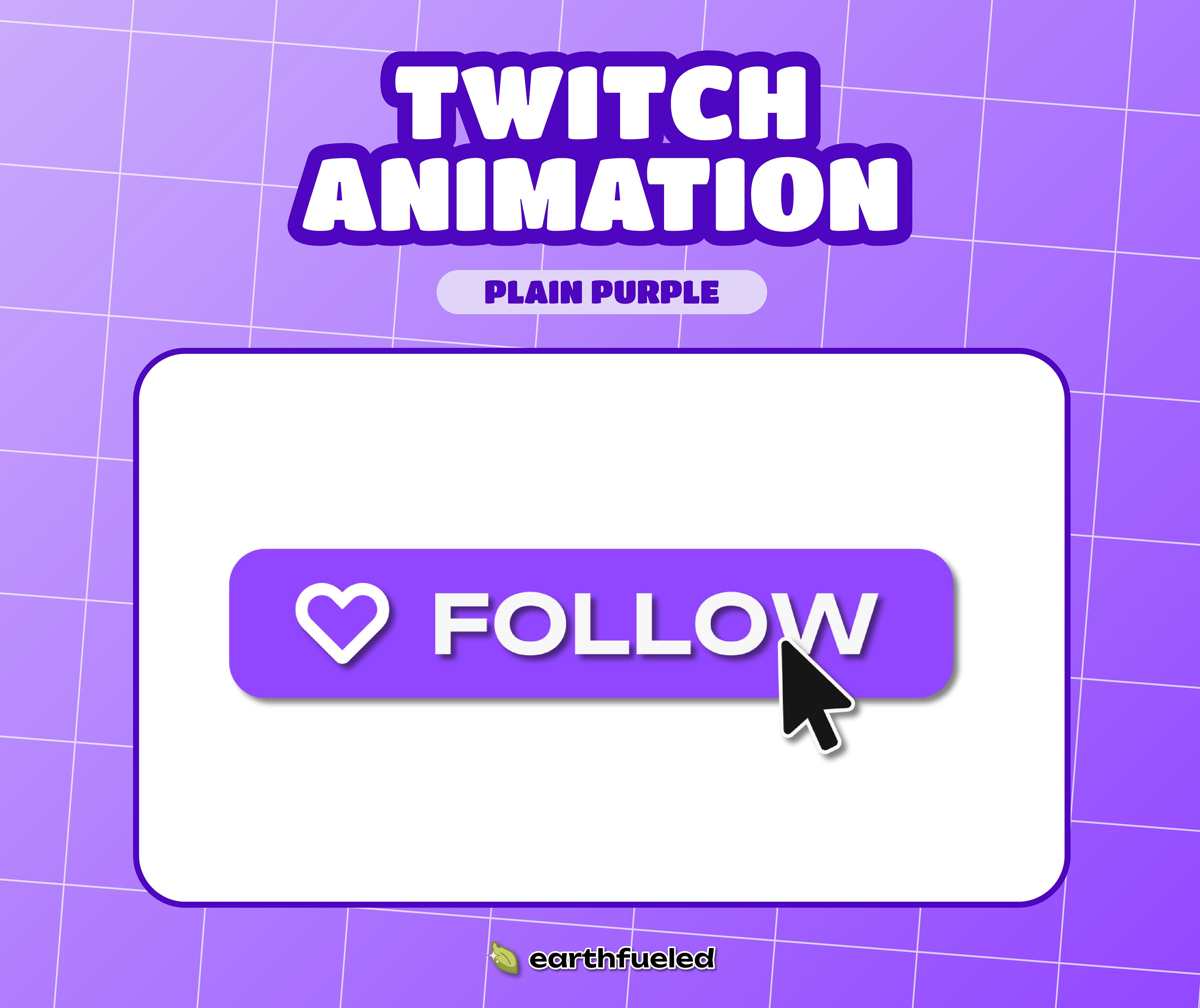 Animated Twitch Follow Overlay for Streamers, Vtubers and Creators ...