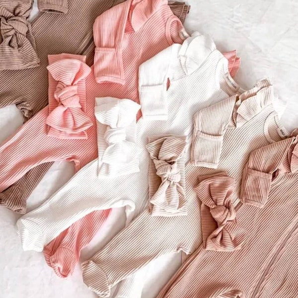 Ribbed Baby Romper - Etsy