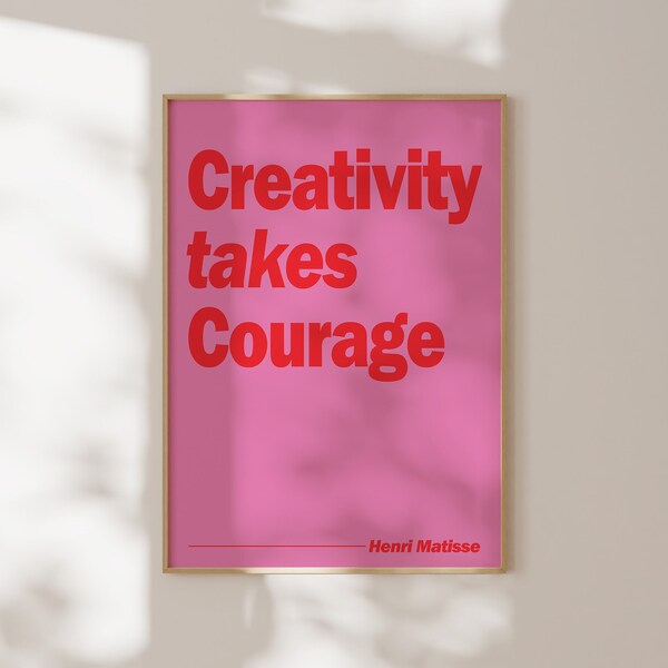 Courage Poster - Etsy