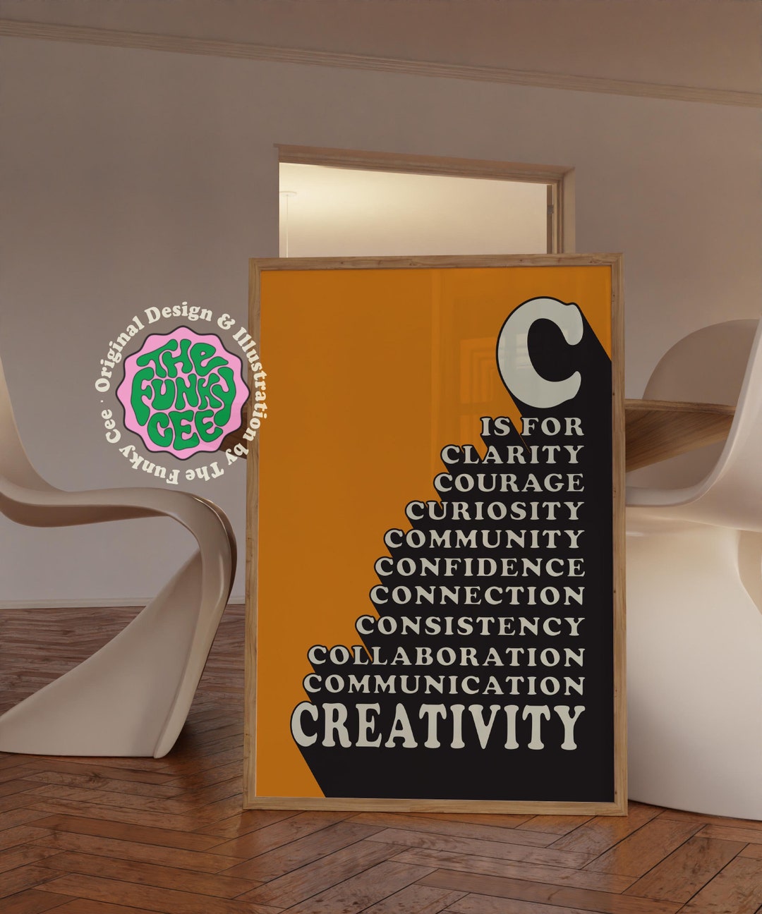 Mustard Creative Wall Art Printable Poster Trendy Wall Art Yellow Wall ...