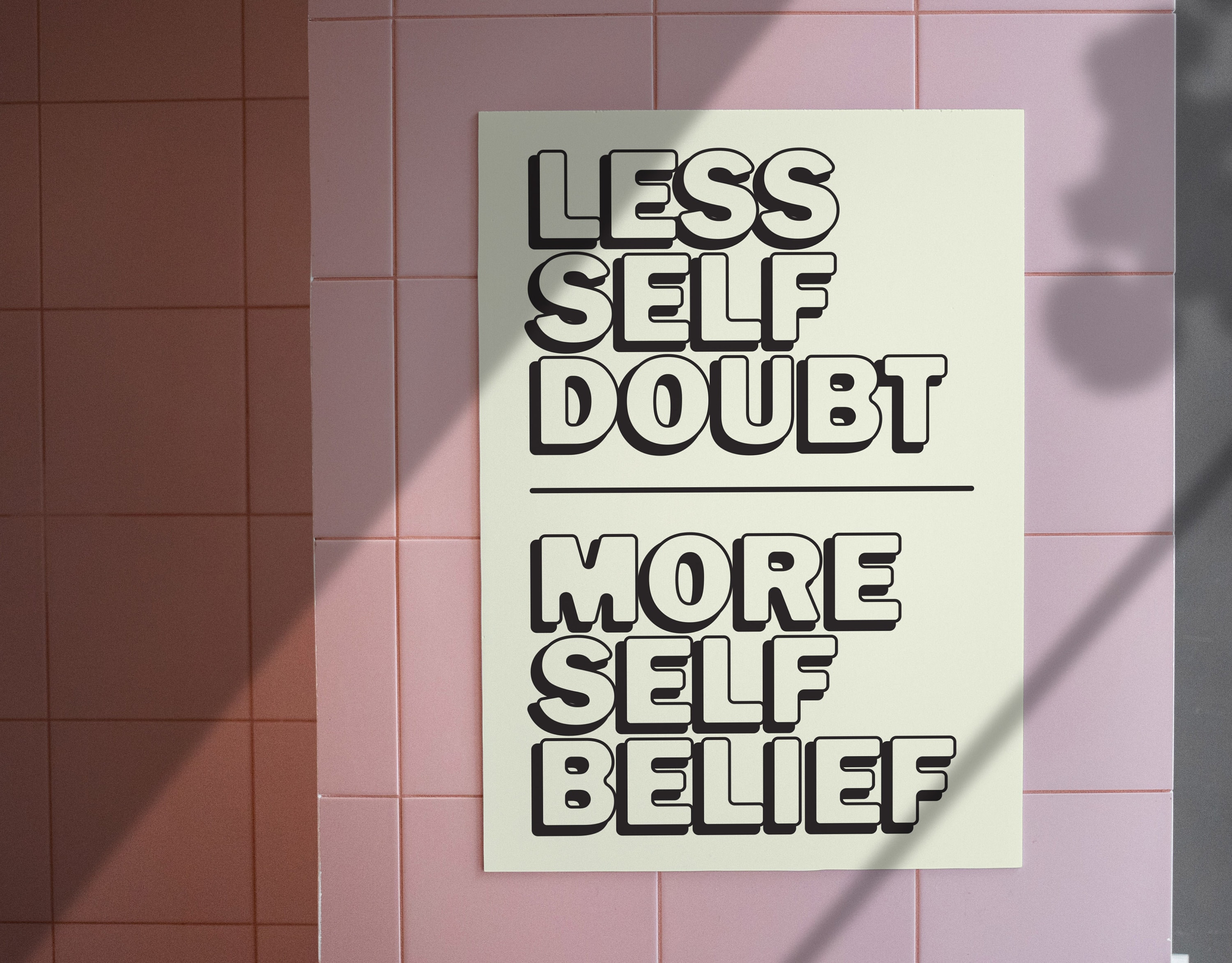 Less is More Motivational Poster Creative Quote Cream Wall - Etsy