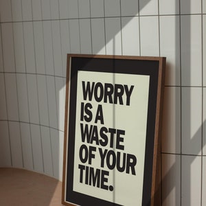 Black and White Typography Art Digital Print Trendy Wall Prints ...