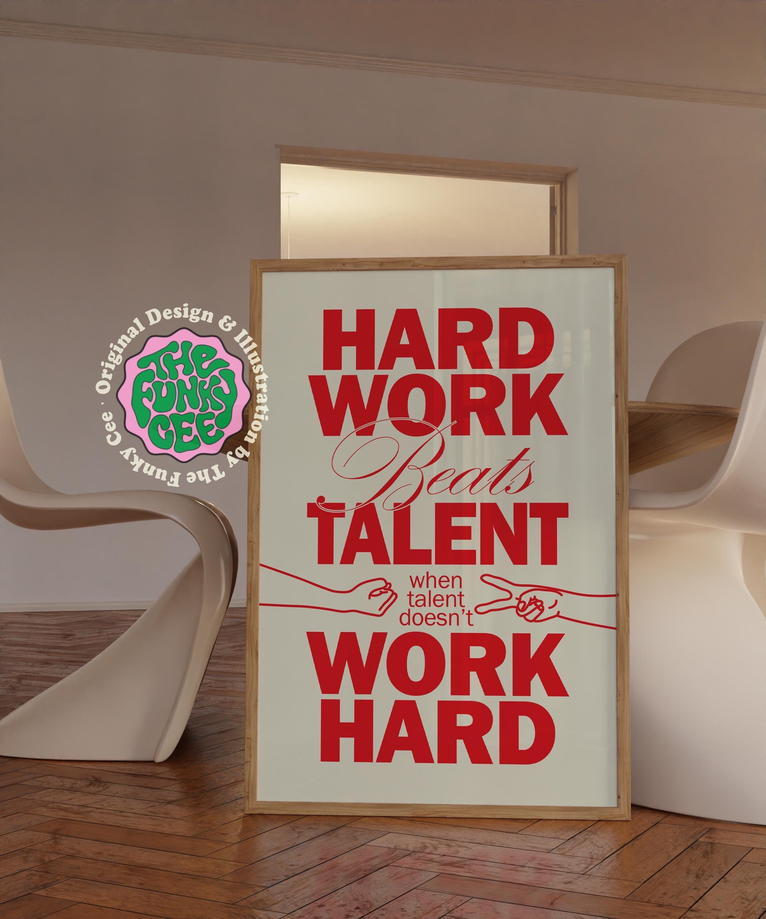 Hard Work Motivational Poster