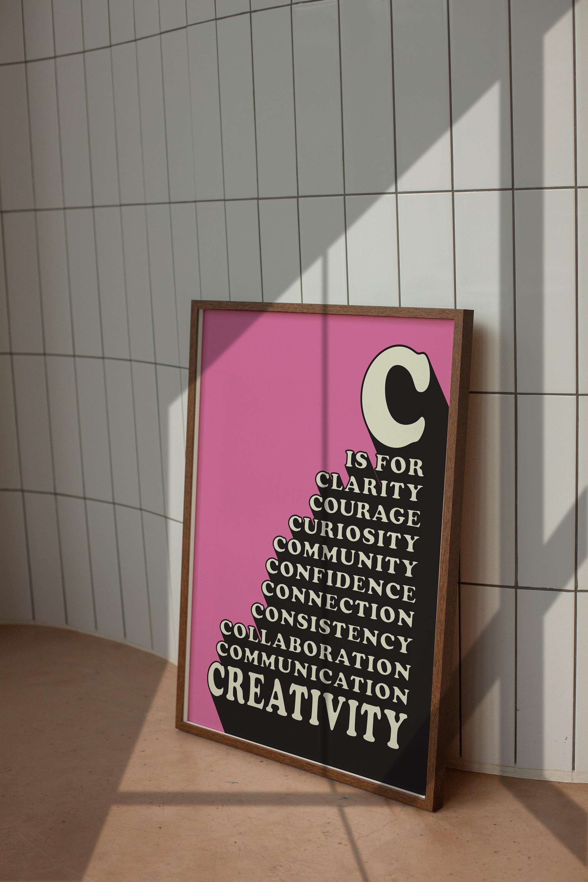 C is for Creativity, Creativity Poster, Creativity Quote, Trendy Retro ...