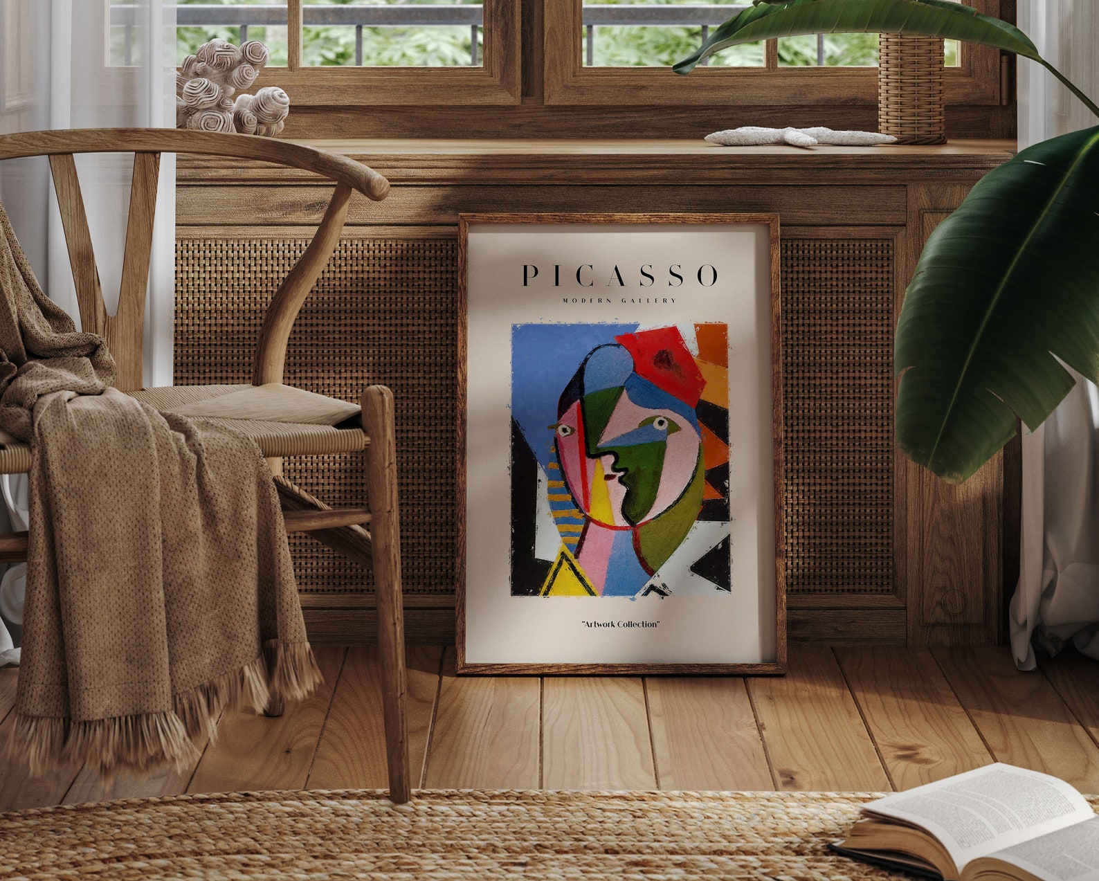 Picasso Exhibition Wall Art Print Neutral Beige Abstract - Etsy