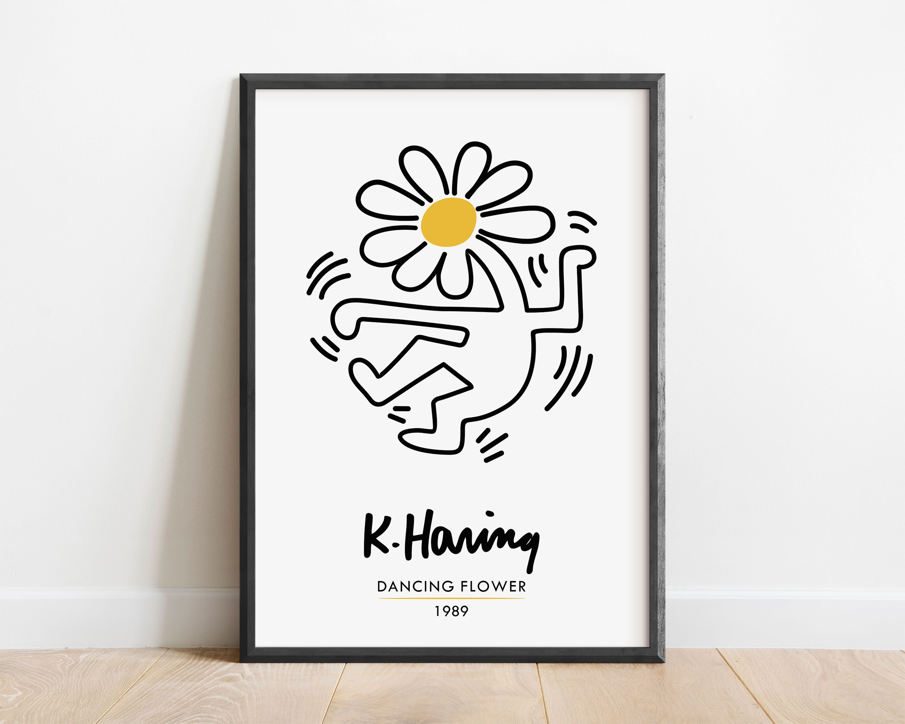 Keith Haring Abstract Wall Art Print Colourful Modern Art - Etsy