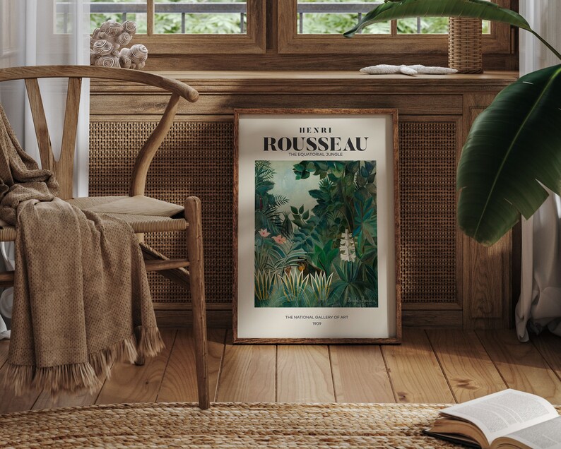 Henri Rousseau Exhibition Poster Famous Gallery Wall Art - Etsy