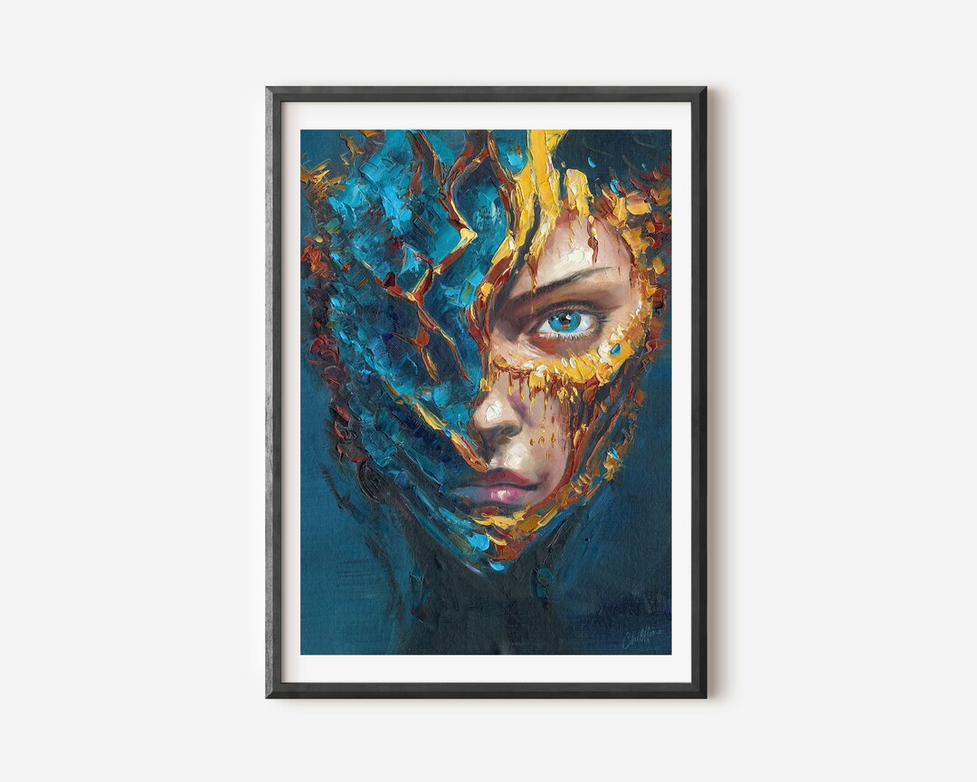A Deeper Beauty Art Print, Original Modern Wall Art Poster, Exhibition ...