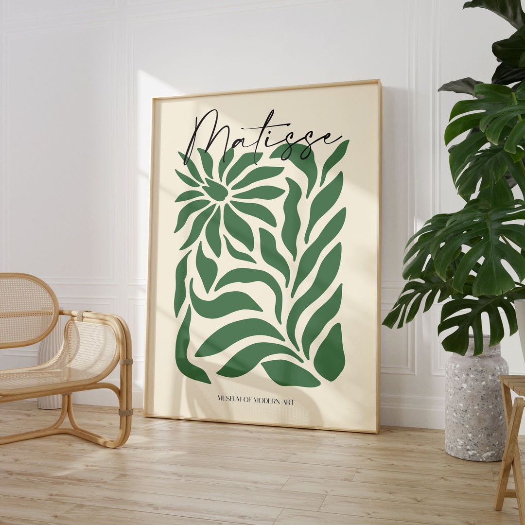 Henri Matisse Exhibition Poster, Famous Gallery Wall Art Print, Sage ...
