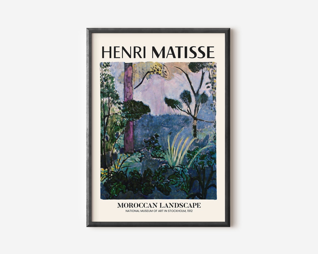 Henry Matisse Exhibition Poster, Famous Gallery Wall Art Print ...