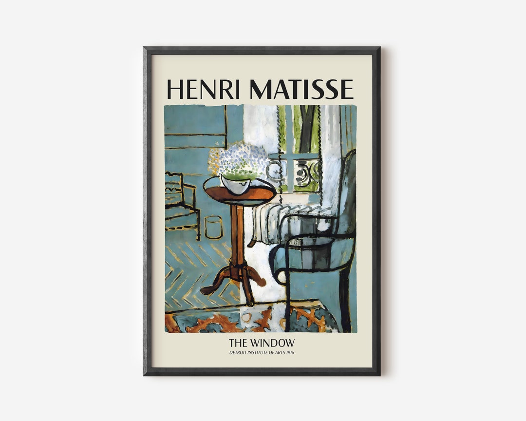Henry Matisse Exhibition Poster, Famous Gallery Wall Art Print ...